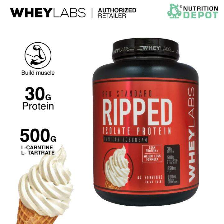 Whey Labs Ripped Isolate Whey Protein 4lbs (เวย์โปรตีนลดไขมัน เสริม ...