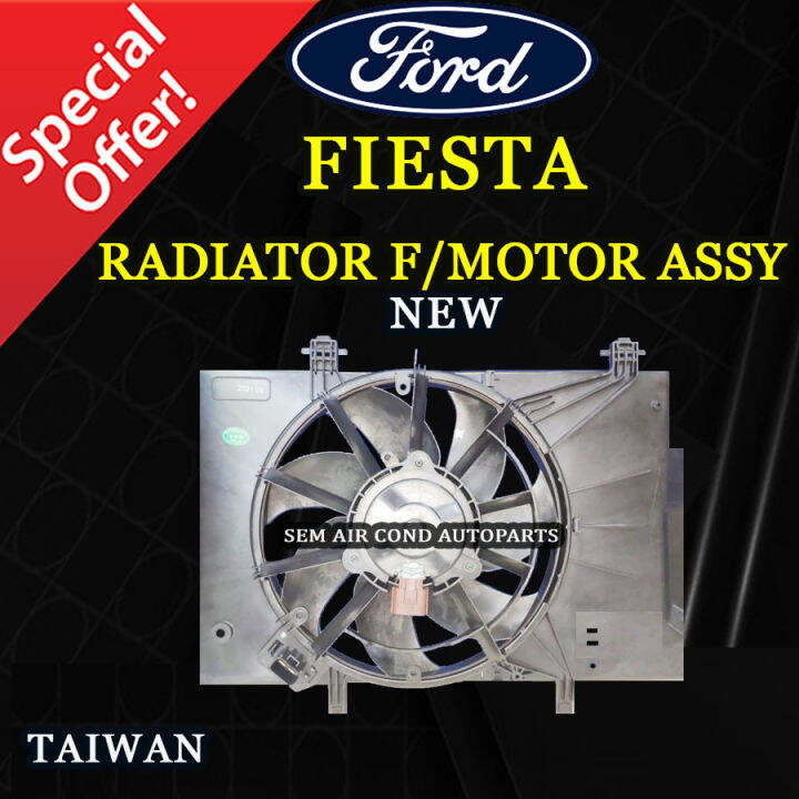 FORD FIESTA OEM TAIWAN NEW RADIATOR FAN MOTOR WITH COVER SET (CAR ...