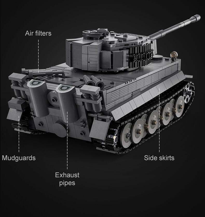 NEW LEGO WW2 German Military Battle Tank Model Building Blocks ...