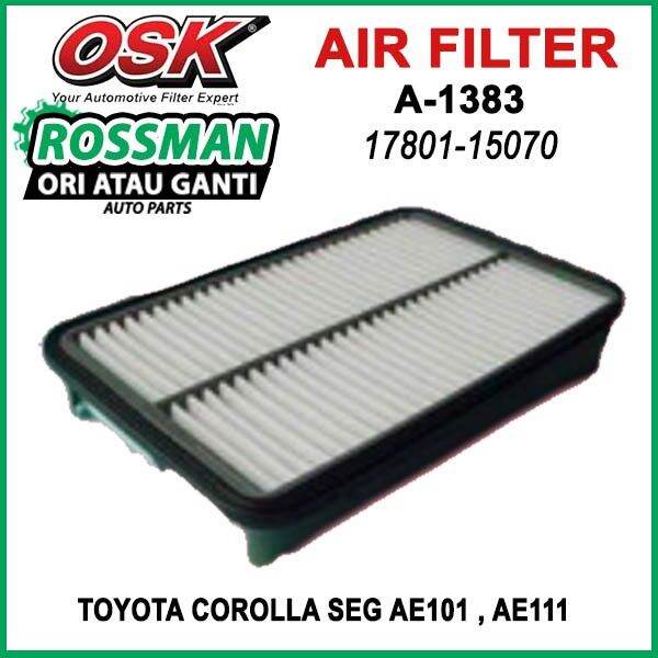 OSK A-1383 AIR FILTER TOYOTA COROLLA SEG AE101 , AE111 17801-15070 | Lazada