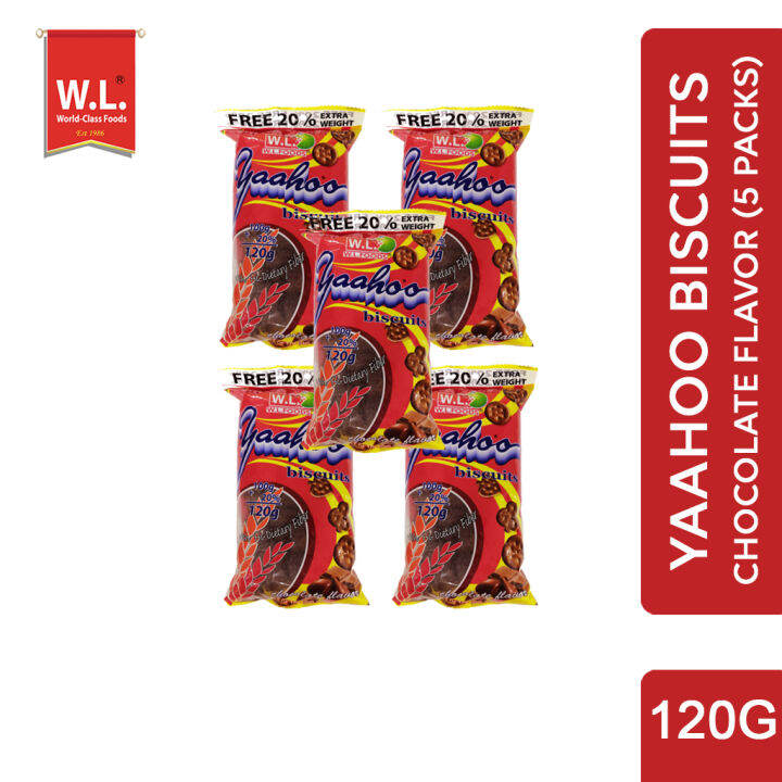 WL FOODS Yaahoo Choco 120g x 5's | Lazada PH