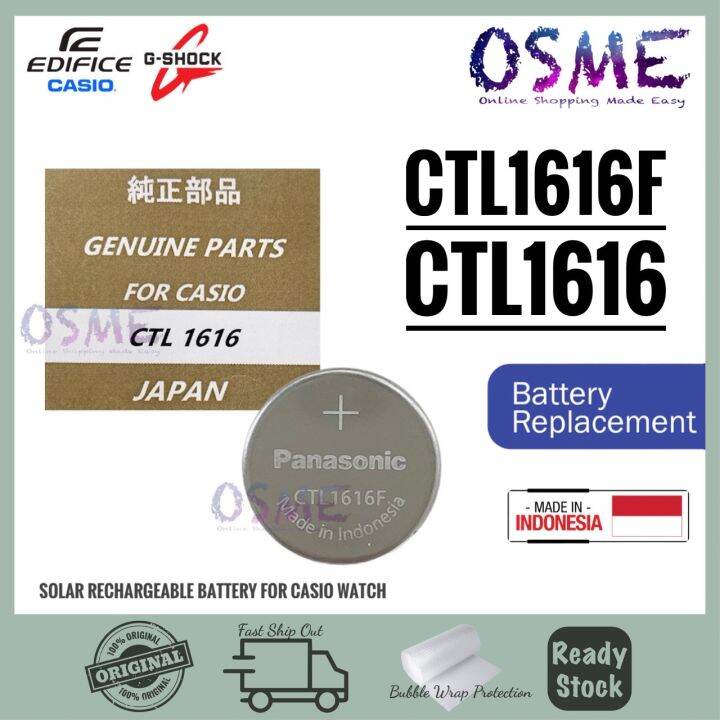 PANASONIC CTL1616 CTL1616F Solar Rechargeable Lithium Battery (100% ...