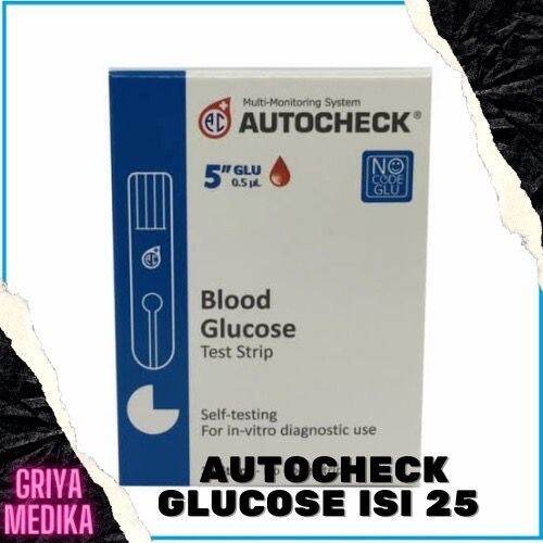 STRIP AUTOCHECK Glucose / GULA DARAH - ISI 25 STRIP | Lazada Indonesia