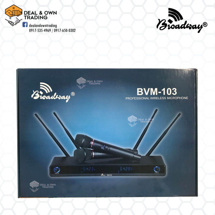Broadway BVM-103 Professional Wireless Microphone | Lazada PH