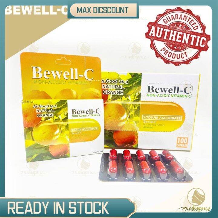 Bewell C 10 Capsules Sodium Ascorbate Non Acidic Vitamin C 100 Original Authentic | Lazada PH