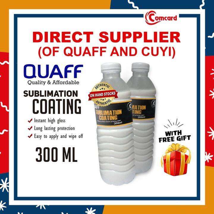 ☑️ Comcard Mall [1 BOTTLE] 300ML QUAFF Sublimation Spray Coating For ...