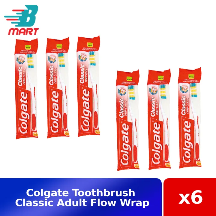Colgate Toothbrush Classic Adult Flow Wrap 6/1'S | Lazada PH