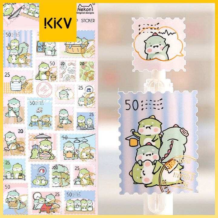 KKV-Nekoni·PVC sticker 50641·Dinosaurs personally daily / polar bear ...