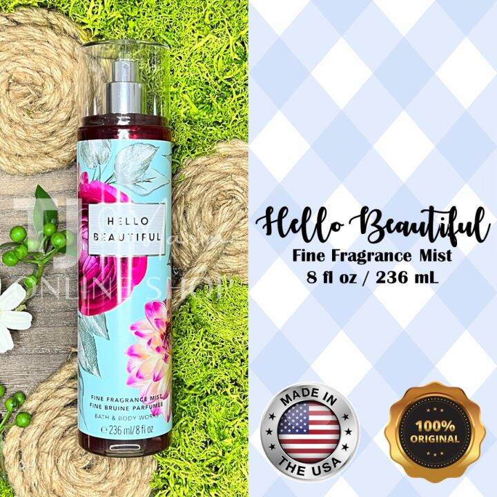 [ORIGINAL] Bath and Body Works Hello Beautiful Fine Fragrance Mist | Lazada PH