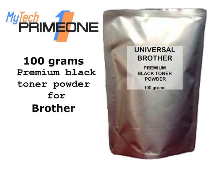 100 grams Universal premium black toner powder for Brother monochrome ...