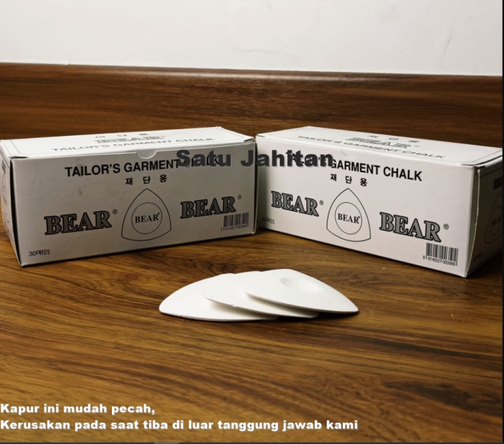Kapur Penanda Kain Garment Kapur Bear Putih Segitiga Best Quality ...