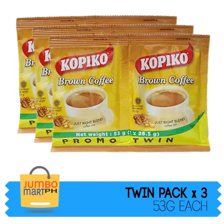 KOPIKO BROWN COFFEE TWIN PACK 53G / SET OF 3 | Lazada PH
