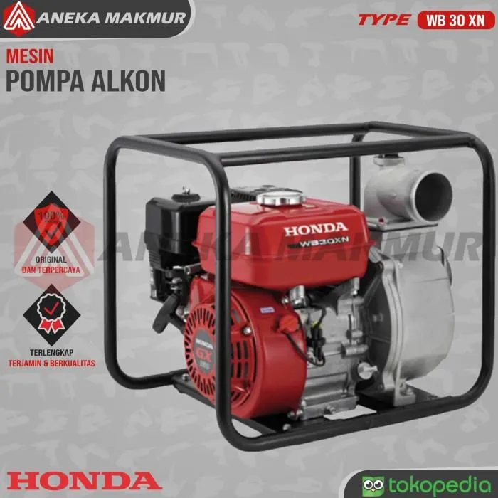 Mesin Alkon Honda WB 30 XN Pompa Air Irigasi 3 Inch 7.5 Meter WB30XN [[[ TERSEDIA COD ...