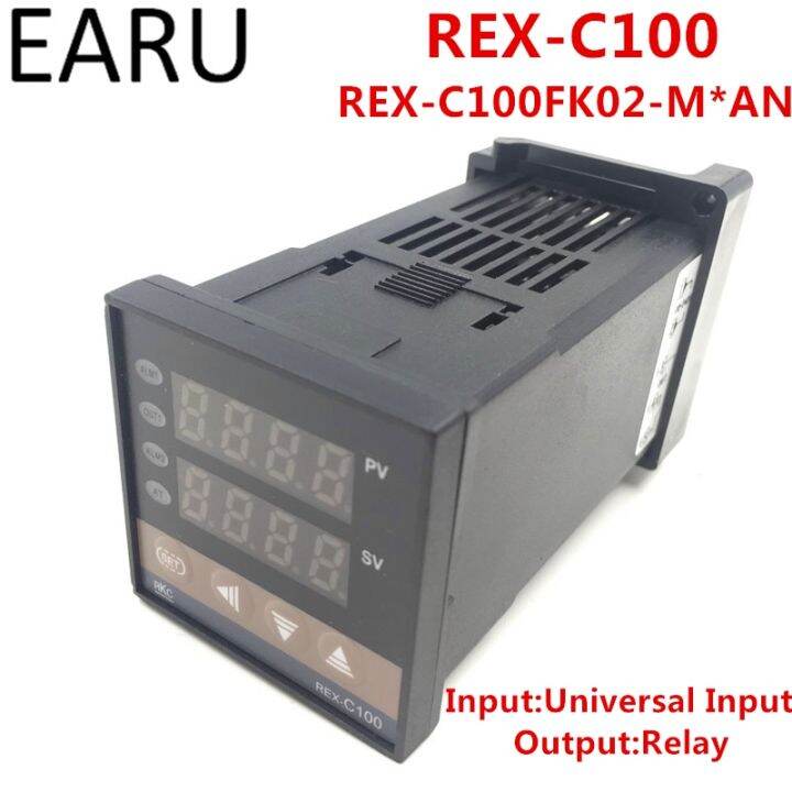 1pc Rex-c100 Rex-c100fk02-m*an Digital Temperature Control Controller Relay Output Universal K ...