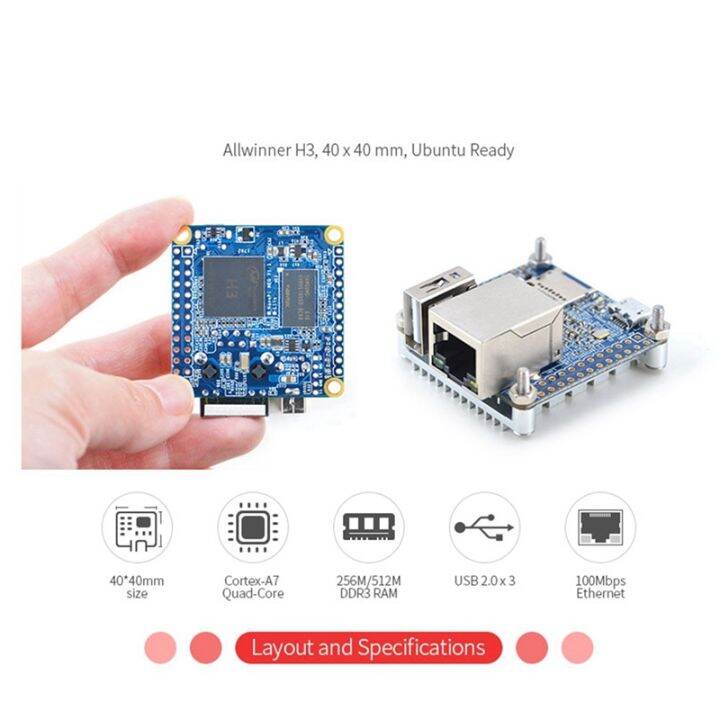 NanoPi NEO Open Source Allwinner H3 Development Board Super Raspberry Pie -Core -A7 DDR3 ...