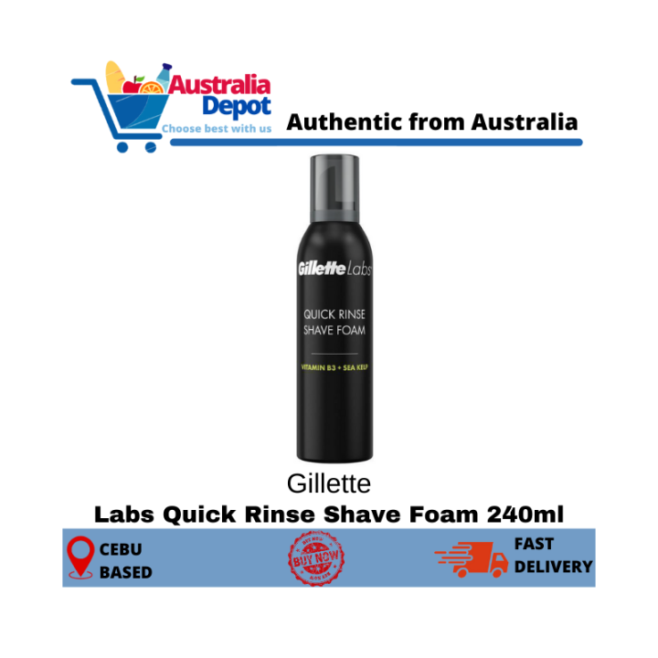 Gillette Labs Quick Rinse Shave Foam 240ml | Lazada PH