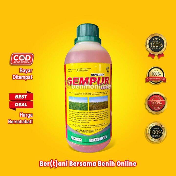 HERBISIDA SISTEMIK GEMPUR 480 SL 500 ML pengendali tanaman gulma ...
