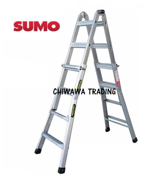 SUMO KING MP14 14 Steps 6 Hinges Heavy Duty Multipurpose Ladder Tangga ...