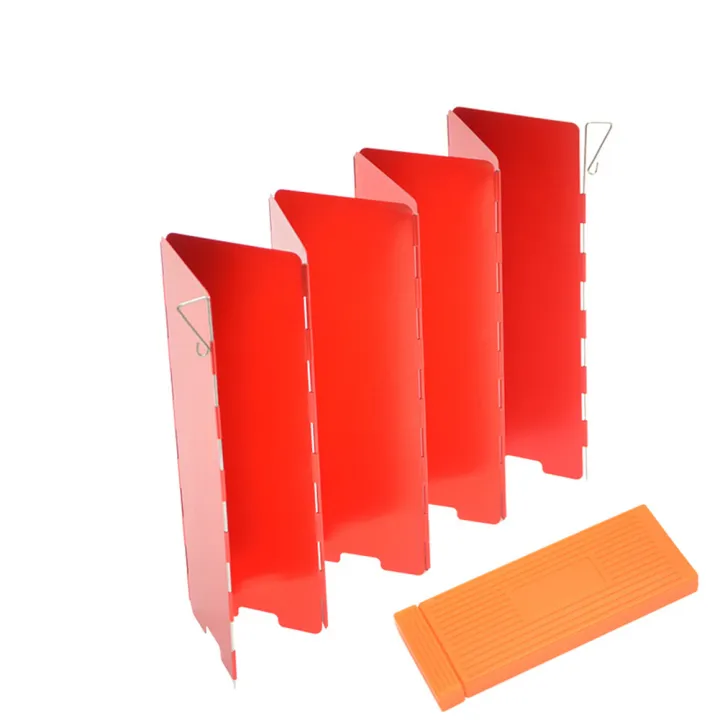 Portable Aluminum Alloy Windshield Burner Stove Windproof Board Folding ...