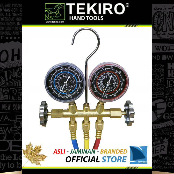 Meteran Freon AC Regulator Tekanan Freon - Testing Manifold TEKIRO ...