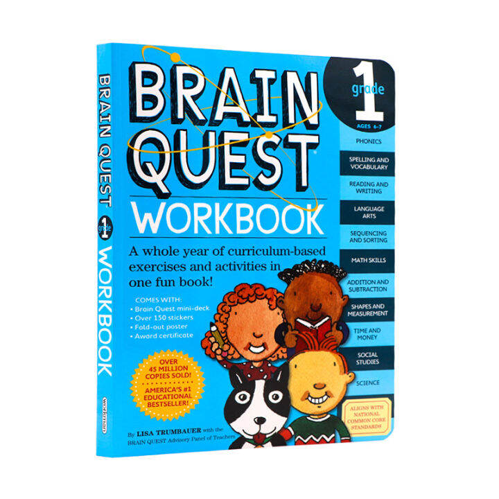 English original brain quest Workbook Grade 1 brain task junior version ...