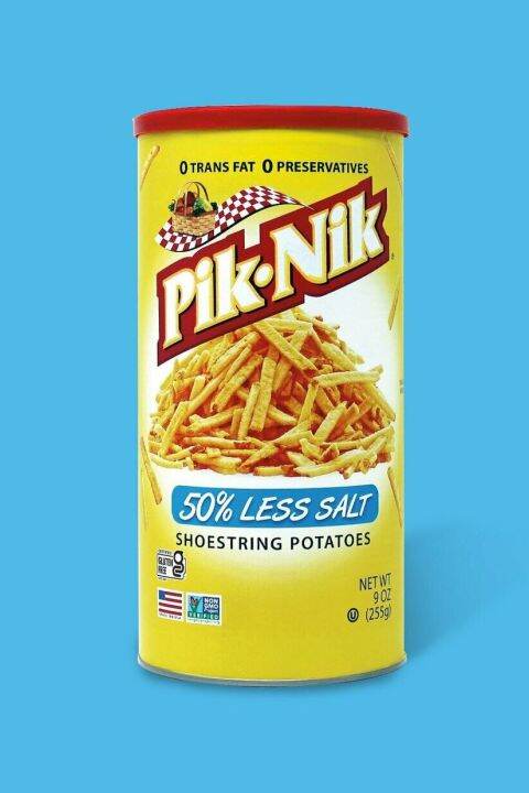 Pik-nik 50% Less Salt flavor shoestring potato chips 8.5oz | Lazada PH