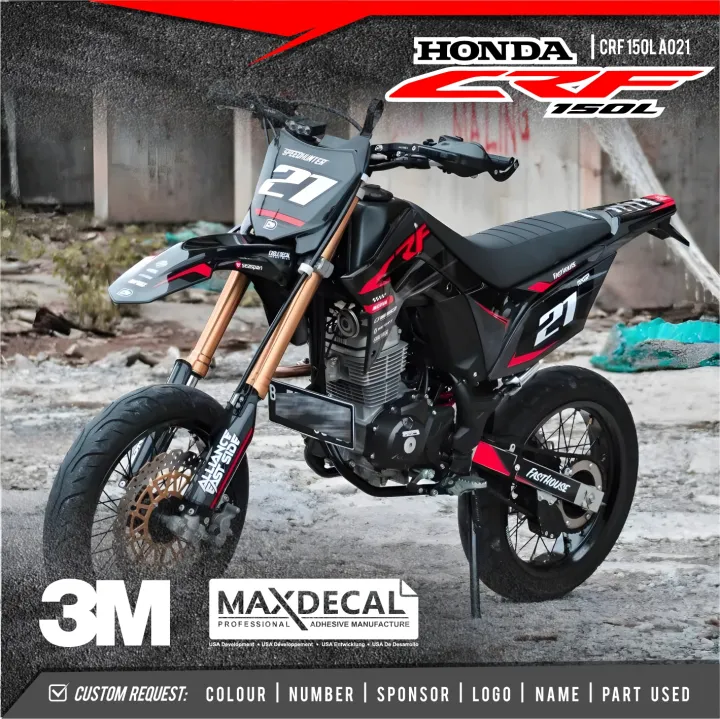 Decal CRF 150L full body Stiker Premium Maxdecal 3M Bisa Custom gambar ...