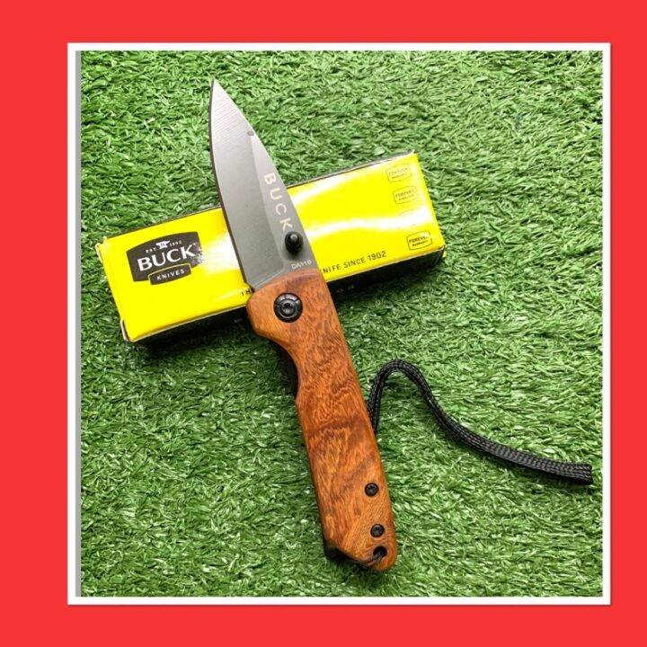 มีดพับ Buck DA110 มีดพับเล็ก ด้ามไม้ | Lazada.co.th