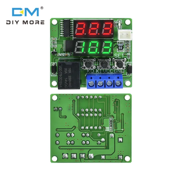 diymore XH-W1219 W1219 DC12V Dual LED Digital Display Thermostat Temperature Controller ...