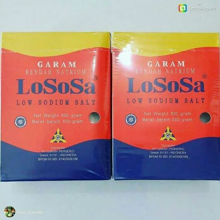 Garam Lososa 500gr Rendah Natrium Sodium Untuk PENDERITA DARAH TINGGi ...