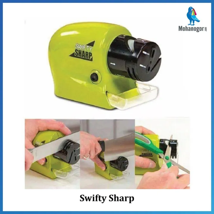 Authentic Swifty Sharp Knife Sharpener (BATTERY OPERATED 4 AA batteries ...
