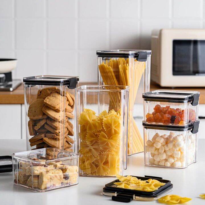 WestGoods Kitchen Stackable Food Storage Container Sealed Transparent ...