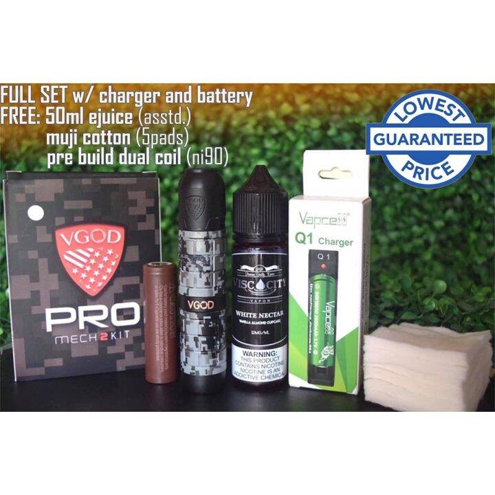 VGOD PRO MECH2 complete/full set w/Battery Charger (free 50ml juice ...