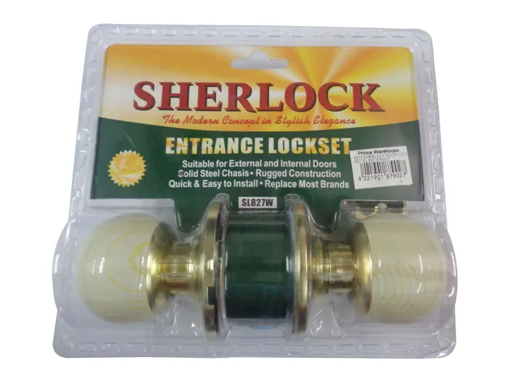 White Sherlock Door Lock Set 879027 | Lazada PH