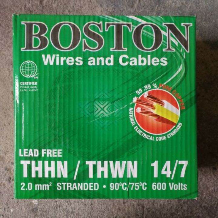 Boston THHNTHWN Stranded Wire 2.0mm² #147 (150meters) 147 2.0mm boston ...