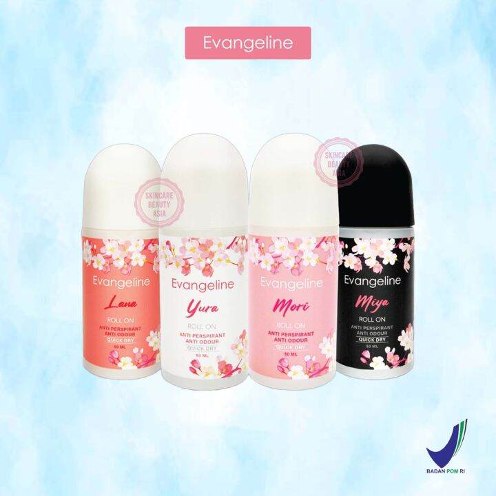 EVANGELINE Deodorant Roll On Anti Perspirant 50ml | Lazada Indonesia
