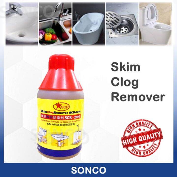 500 ml Clog Remover Strong Drain Pipe Basin Cleaner Clogged Drainage ...
