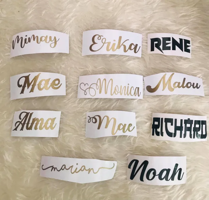 PERSONALIZED DECALS STICKER NAMES | Lazada PH