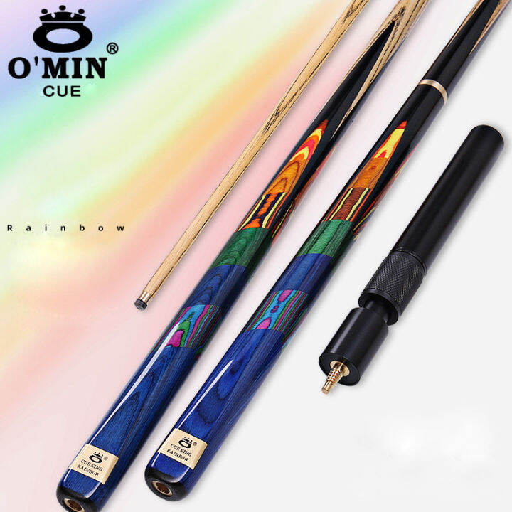 2022 New O'MIN 3/4 One Piece Snooker Cue Stick 10mm Tips with Snooker ...
