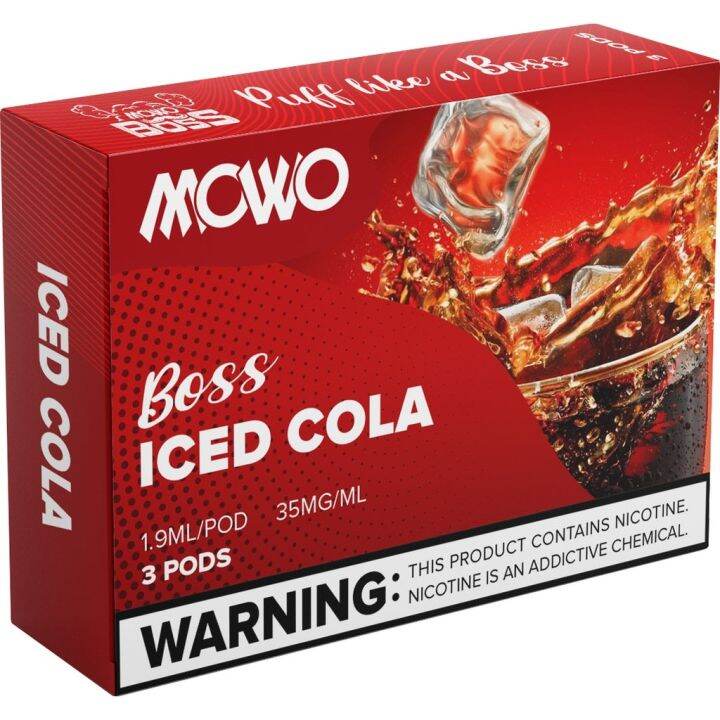 [RELX COMPATIBLE]MOWO BOSS Iced Cola pro Pods (Single Pods Without Box ...