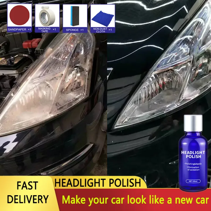 Car Headlight Repair Liquid 30ml Make your lights brighter and update ...