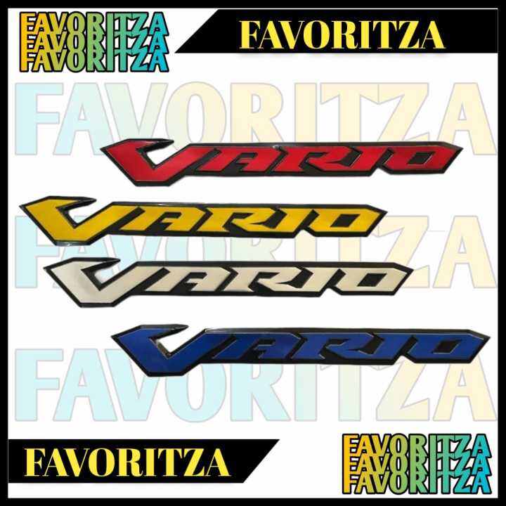 EMBLEM VARIO / LOGO STIKER TIMBUL VARIO HARGA SUDAH SEPASANG KIRI KANAN ...