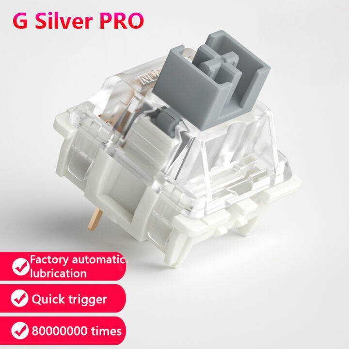 Gateron Smd Switches Silver Pro Mechanical Keyboard 3 Pins 45g Linear ...