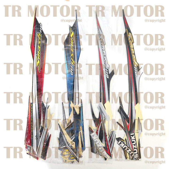 Stiker Motor Smash 110 New 2007 Sticker Striping Lis Full Set Motor ...