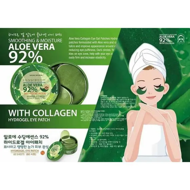 Nature Republic Smoothing & Moisture Aloe Vera Hydrogel Eye Patch ...