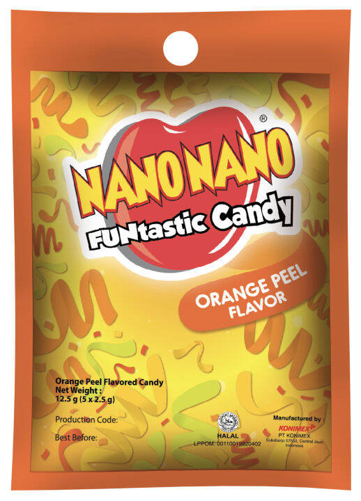 Nano Nano Funtastic Candy (12.5g/5pcs) - Orange Flavor | Lazada