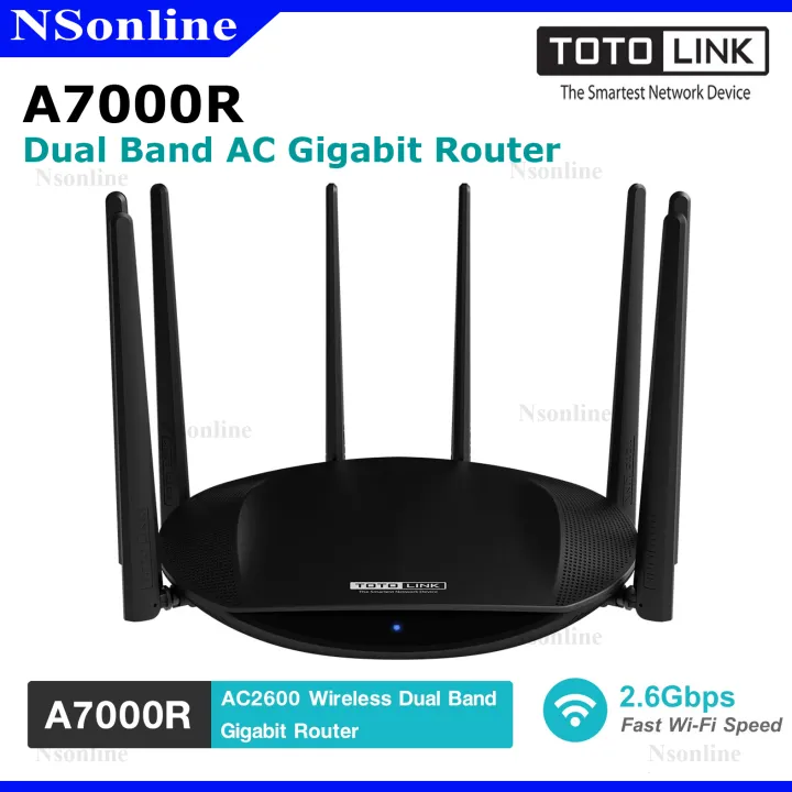 เร้าเตอร์ (TOTOLINK) รุ่น A7000R : AC2600 Wireless Dual Band Gigabit ...