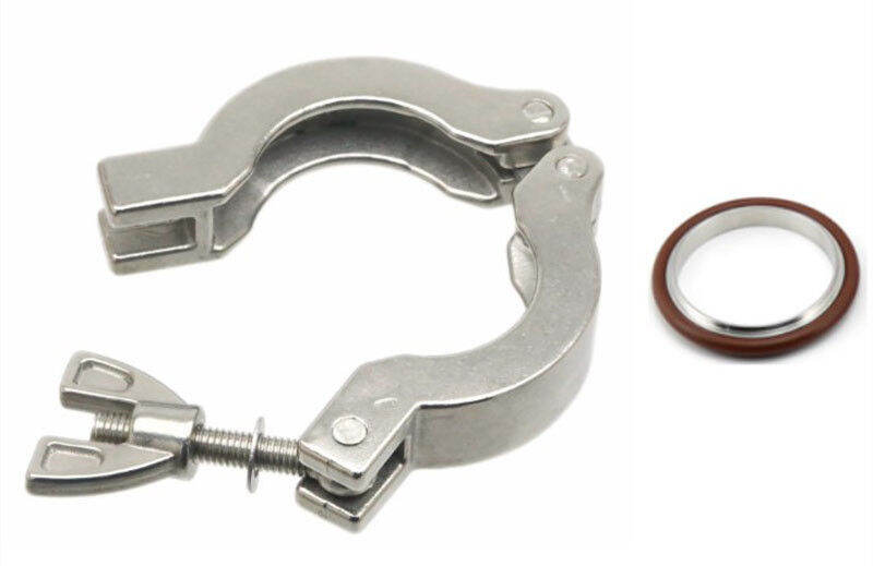 Stainless Steel Triclamp Vacuum Hinge Wing-Nut Clamp Tri-clamp fitting ...