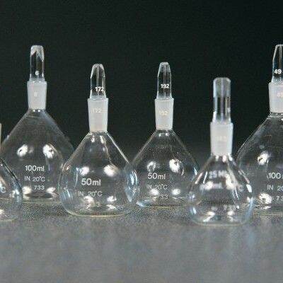 10mL PYCNOMETER DENSITY BOTTLE, WITH ONE GROUND CAPILLARY STOPPER, HIGH ...