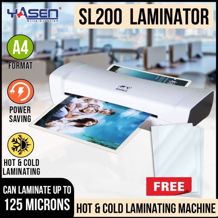 Officom Sl200 Laminator A4 Hot And Cold Laminating Machine Two Rollers